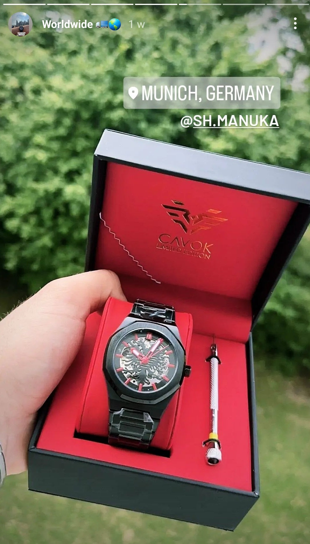 CAVOK Eagle Automatic + rripi i kuq - Ora me Shqiponje!